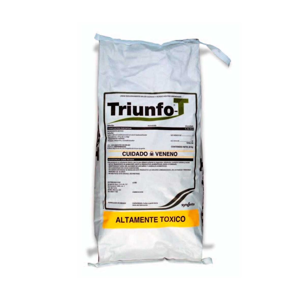 TRIUNFO T5% GRANULADO (TERBUFOS) - SACO 20KG | Agricola Campos