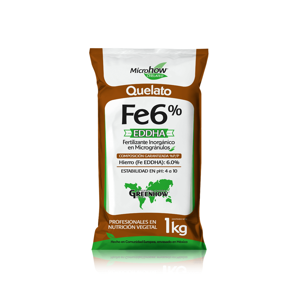 MICROHOW FE 6% EDDHA (HIERRO) - 1KG | Agricola Campos