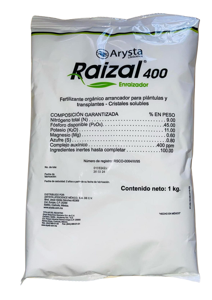 RAIZAL 400 - BOLSA 1 KG | Agricola Campos