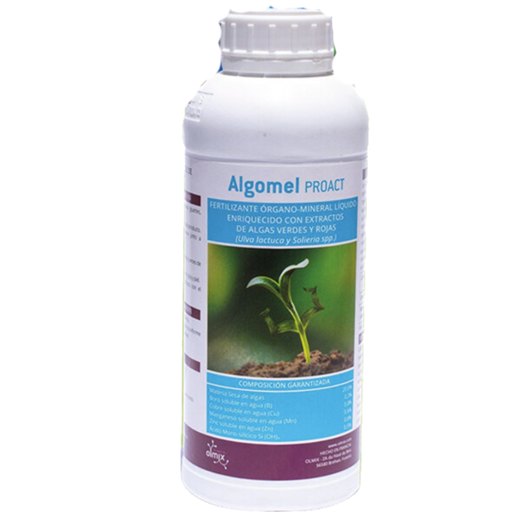 ALGOMEL PROACT (ULVA LACTUCA Y SOLIERIA SPP) - BOTELLA 1 L | Agricola Campos