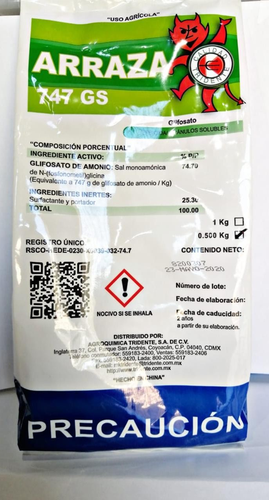 ARRAZA 747GS (GLIFOSATO) - 500GR | Agricola Campos